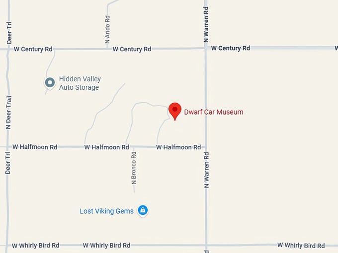 16. dwarf car museum map