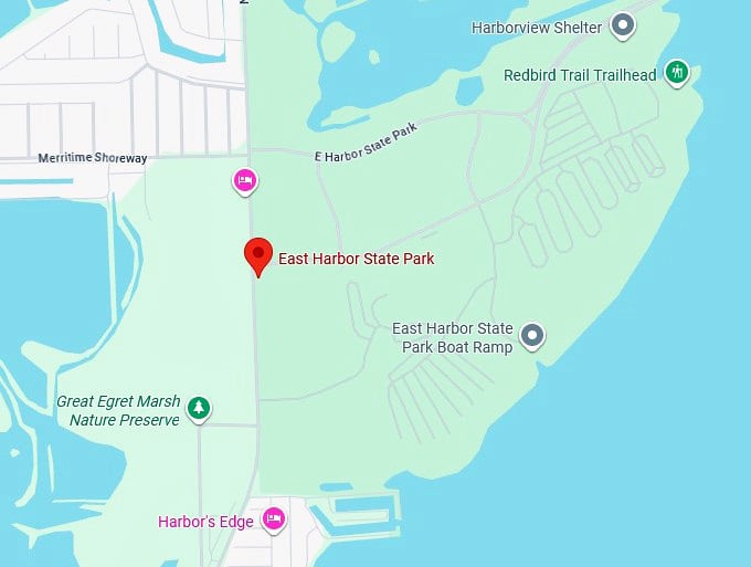 16. east harbor state park map