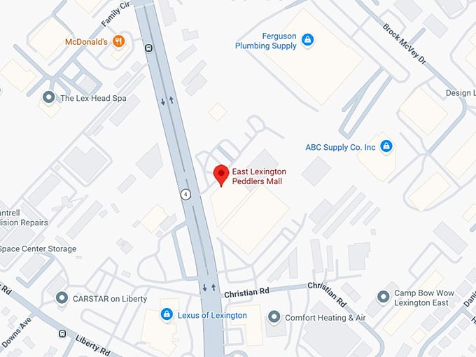 16. east lexington peddlers mall map