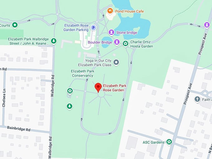 16. elizabeth park rose garden map