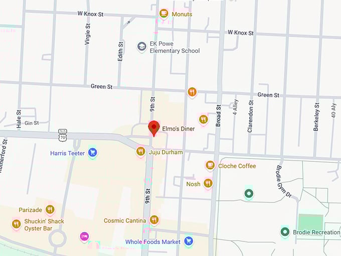 16. elmo's diner map