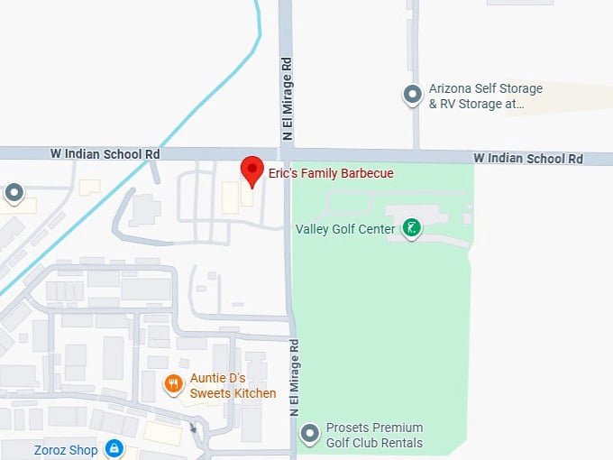 16. eric's family barbecue's map