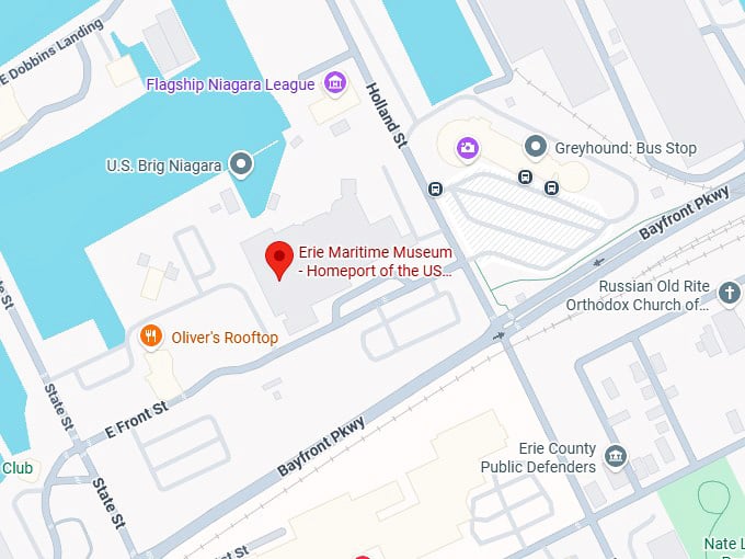 16. erie maritime museum map