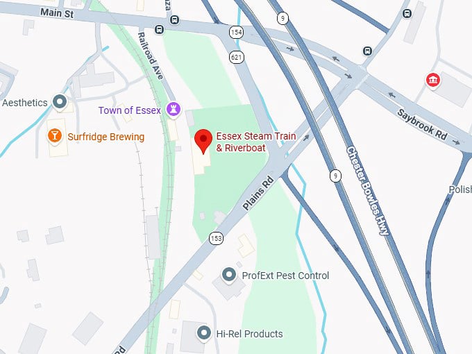 16. essex steam train & riverboat map