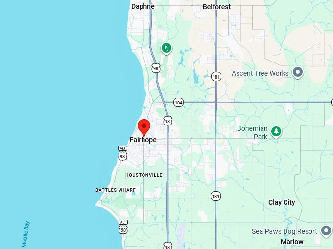 16. fairhope al map