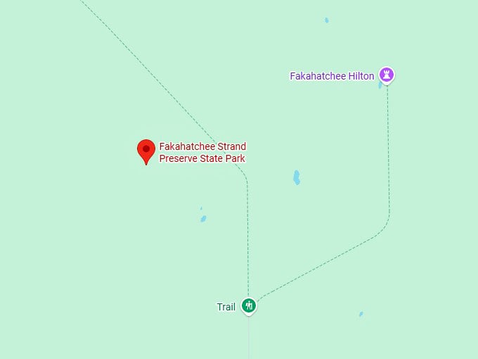 16. fakahatchee strand preserve state park map