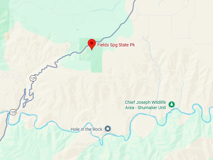 16. fields spring state park map