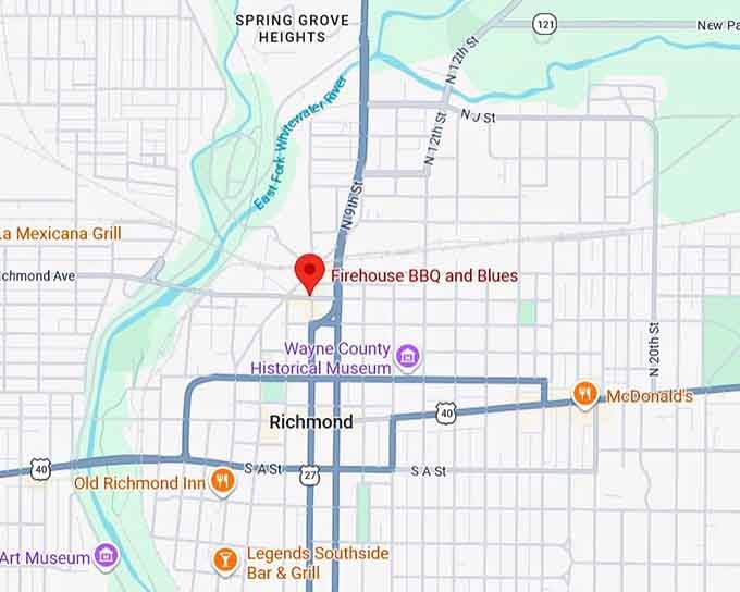 16. firehouse bbq and blues map