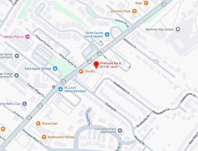 16. firehouse bar & grill st. louis map