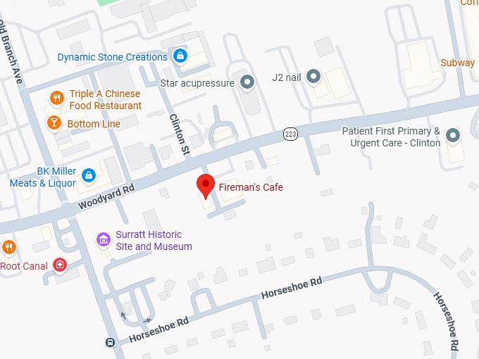 16. fireman's cafe map