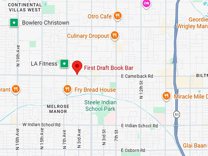 16. first draft book bar map