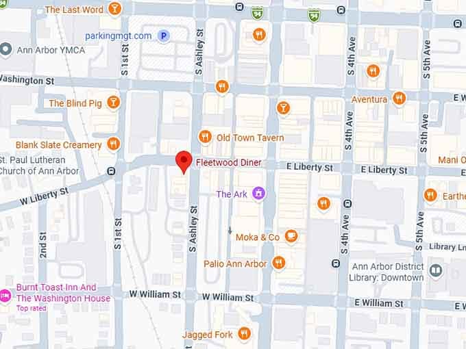 16. fleetwood diner map