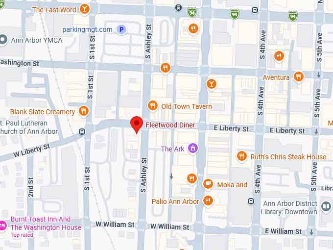 16. fleetwood diner map