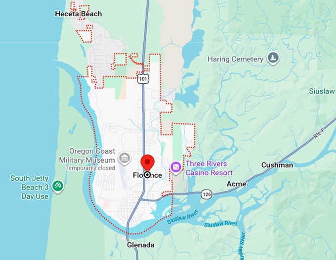 16. florence, or map