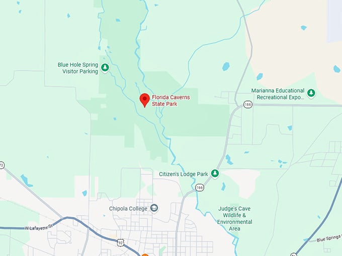 16. florida caverns state park map