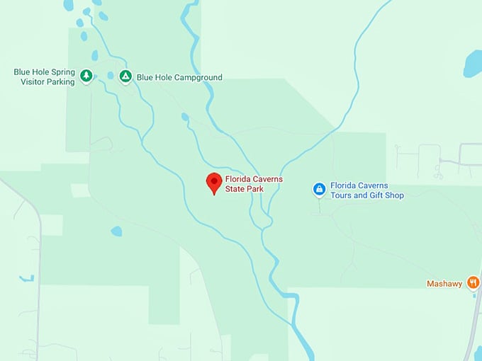 16. florida caverns state park map