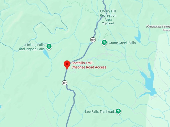 16. foothills trail map