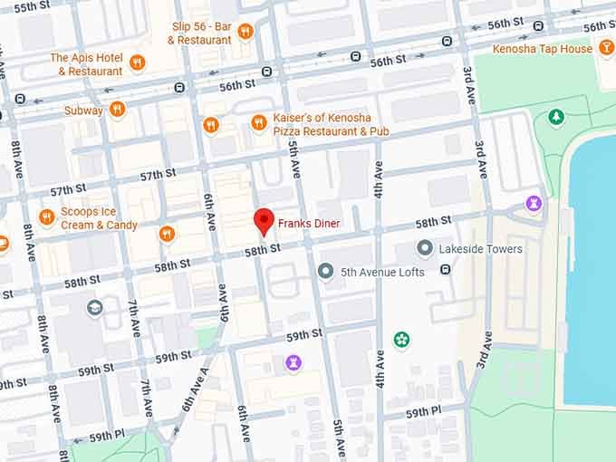 16. franks diner map