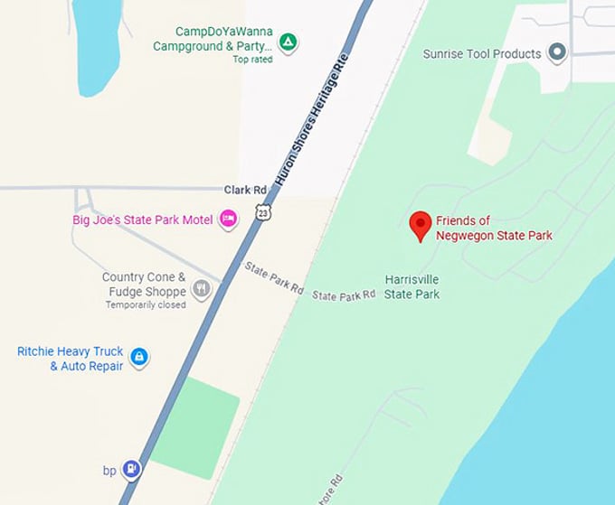 16. friends of negwegon state park map