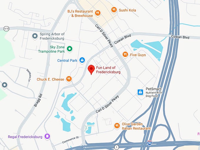 16. fun land of fredericksburg map