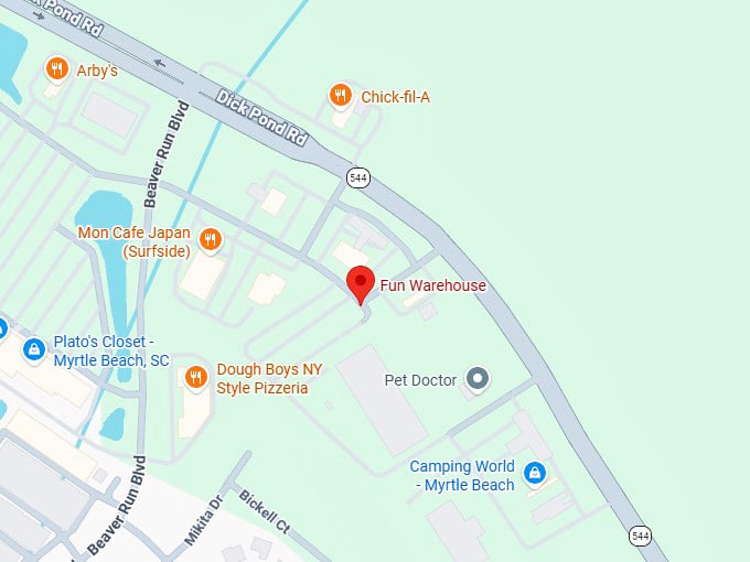 16. fun warehouse map