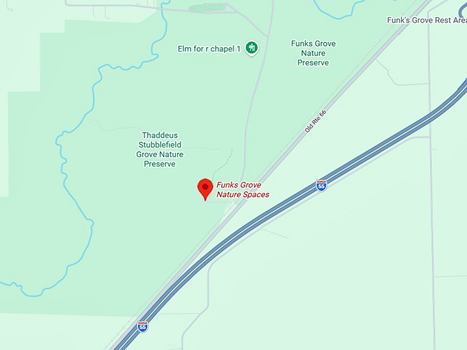 16. funks grove nature spaces map