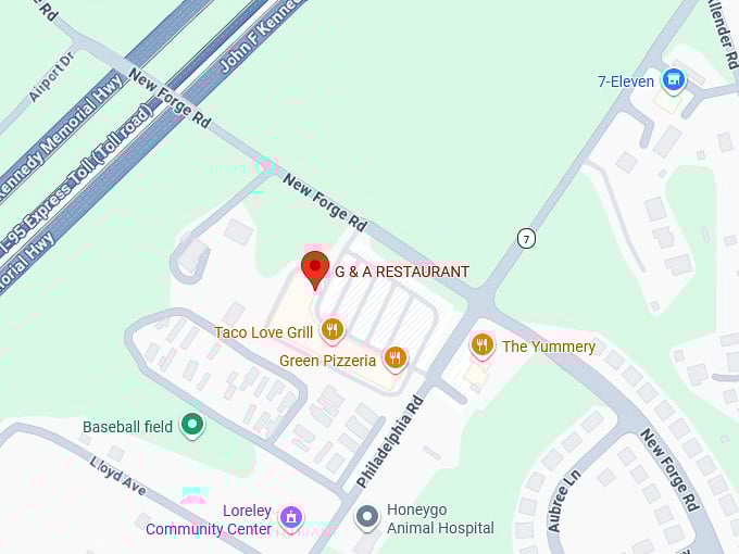 16. g & a restaurant inc map