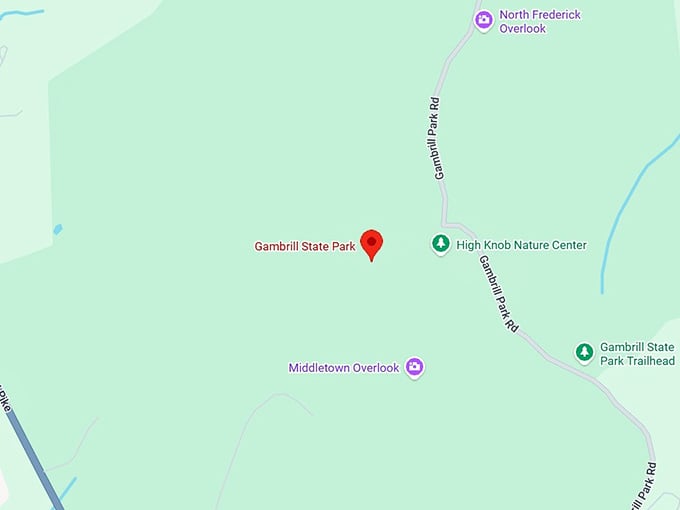 16. gambrill state park map