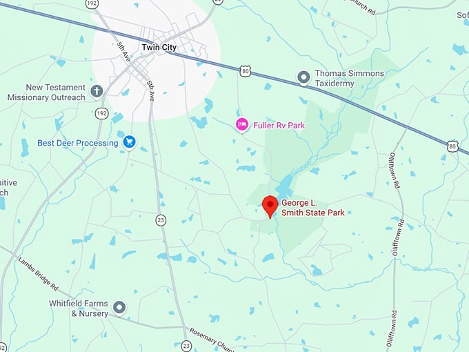 16. george l. smith state park map