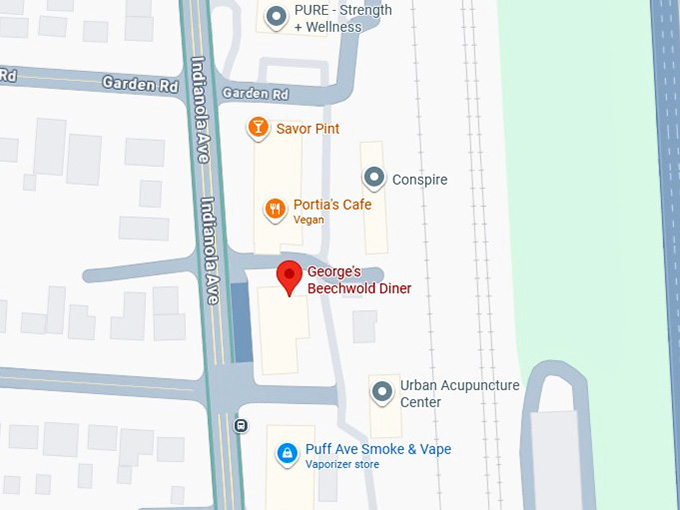 16. george's beechwold diner's map