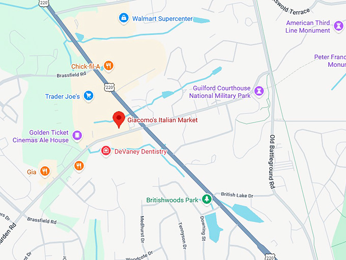 16. giacomo's italian market map