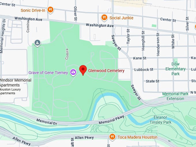 glenwood cemetery map