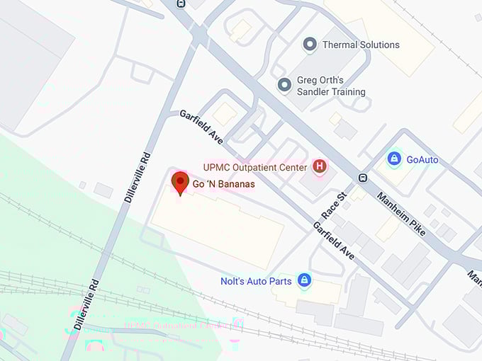 16. go &lsquo;n bananas map