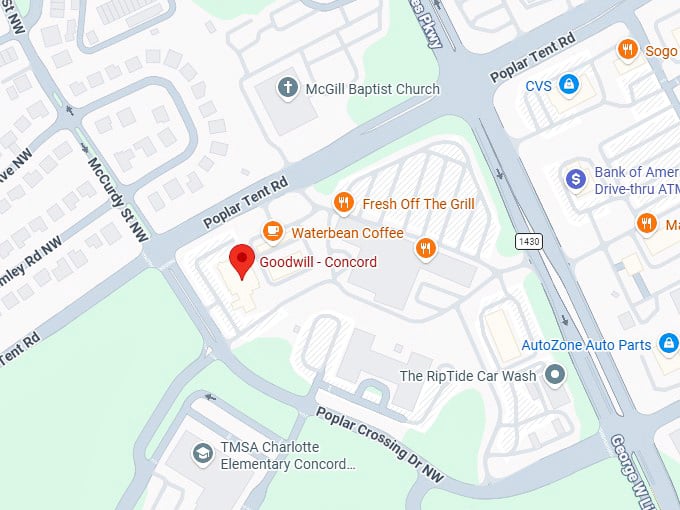 16. goodwill concord (5511 poplar tent rd) map