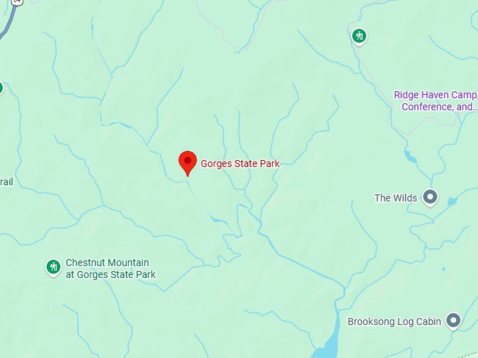 16. gorges state park map