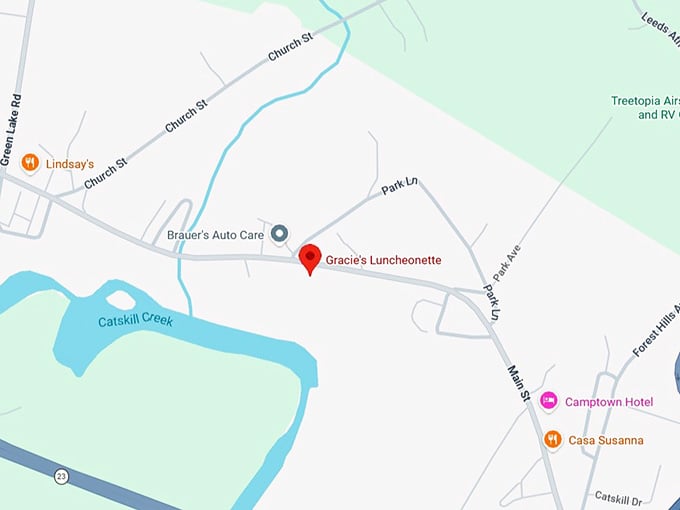 16. gracie&rsquo;s luncheonette map