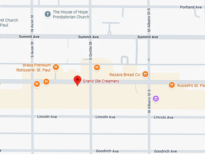 16. grand ole creamery map