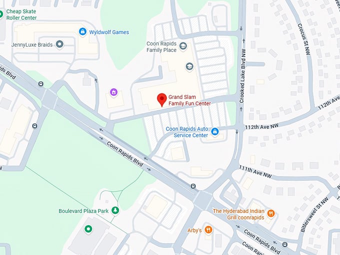 16. grand slam family fun center map