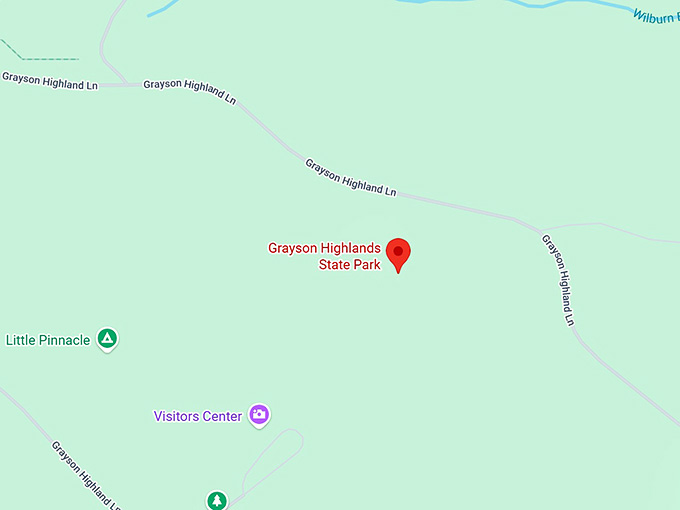 16. grayson highlands state park map