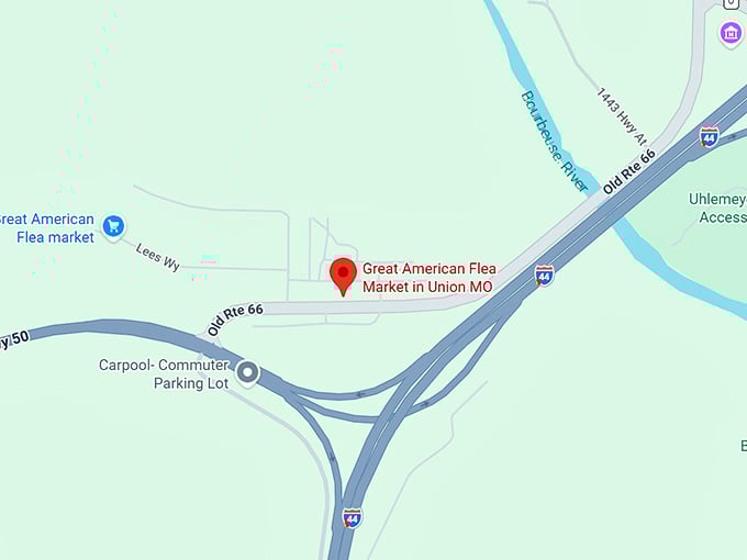 16. great american flea market in union mo map