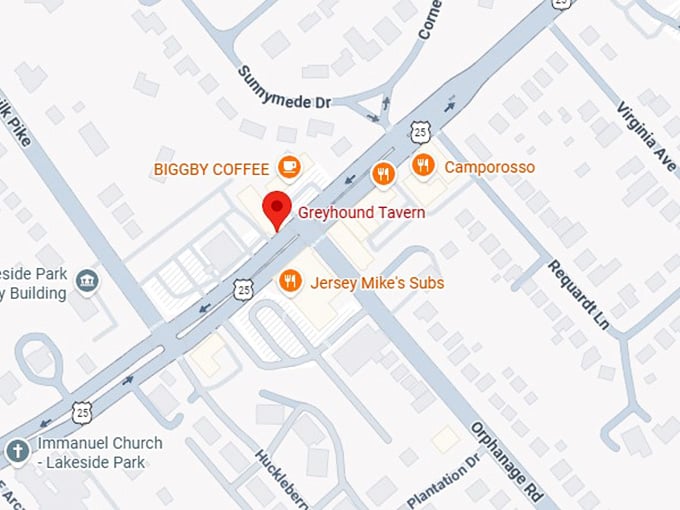 16. greyhound tavern map