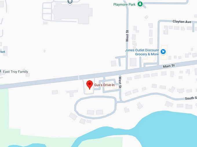 16. gus's drive in map