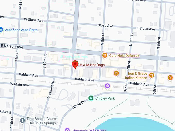 16. h & m hot dogs map