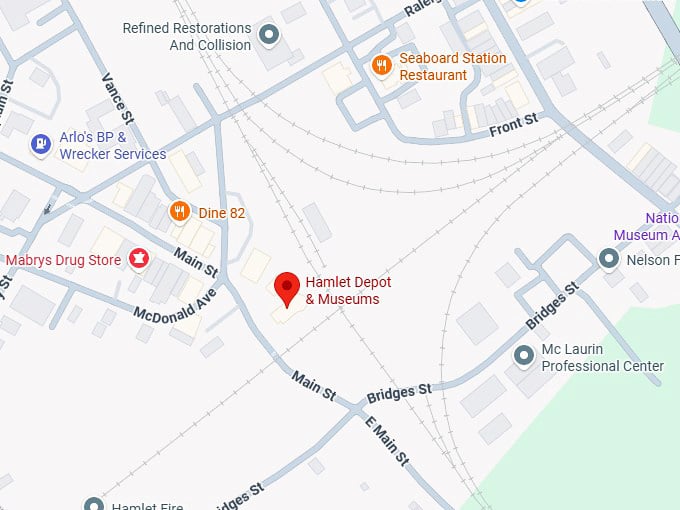 16. hamlet depot & museums map