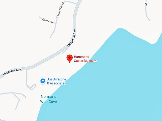 16. hammond castle map