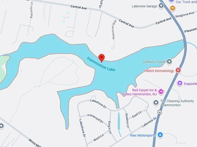 16. hammonton lake map