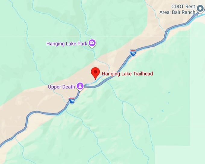 16. hanging lake trail map