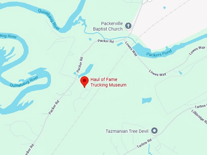 16. haul of fame trucking museum map