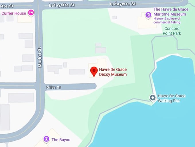 16. havre de grace decoy museum map