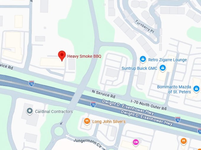 16. heavy smoke bbq's map